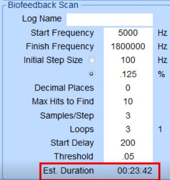 Does running a Baseline scan for the Sample Digitizer take as long as ...